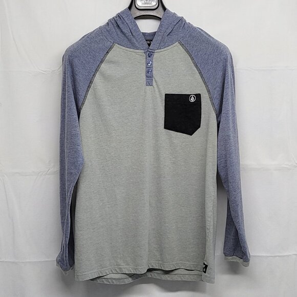 Volcom | Tops | Volcom Womens Hoodie Shirt Henley Size Large Long ...